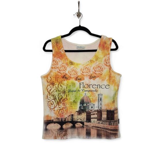 Patchington | Tops | Y2k Florence Art Xl Cottage Collage All Over Euro ...